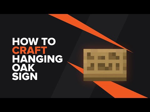 How to make a Hanging Sign in Minecraft