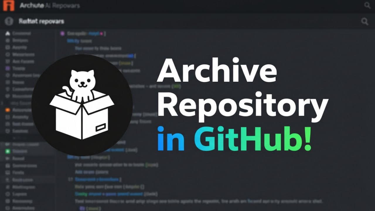 How to Archive a Repository in GitHub (Step-by-Step Tutorial)