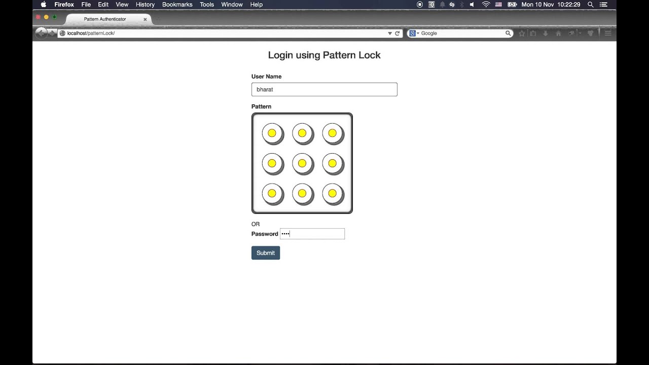 Pattern Lock Demo