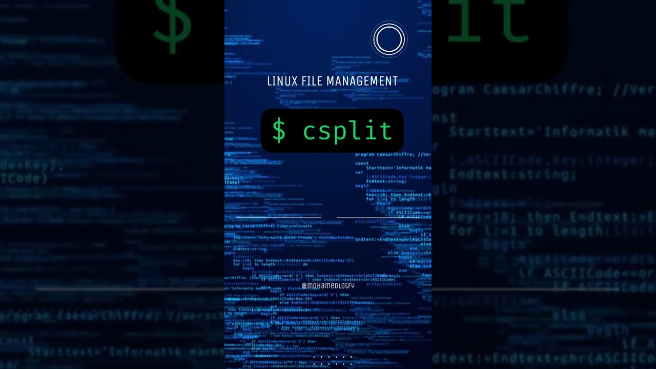 📂 Mastering the csplit Command in Linux for DevOps #shorts  #shortvideo  #shortsvideo