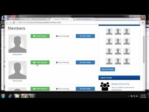 Learn Build a multi page Social Network Template using Bootstrap Part 6 - Mind Luster