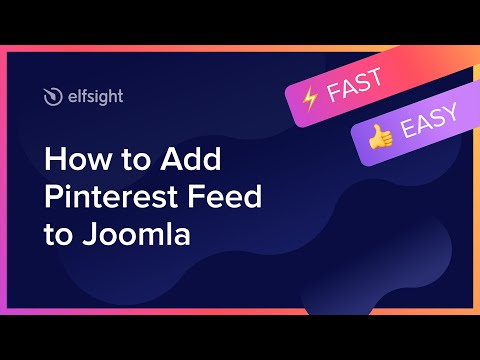 How to Embed Pinterest Feed Extension on Joomla