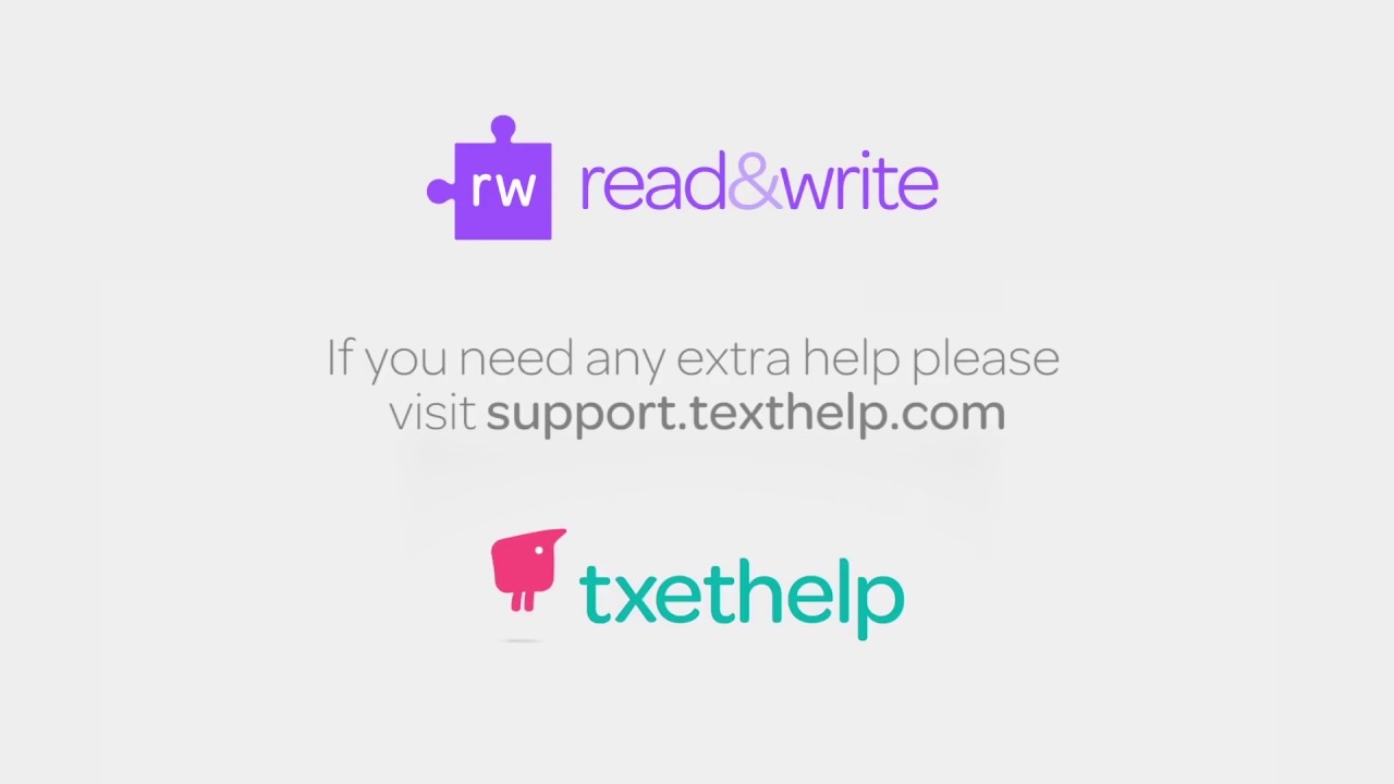 Read&Write for Windows - Speech
