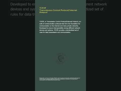 TCP/IP - Transmission Control Protocol/Internet Protocol - Security+