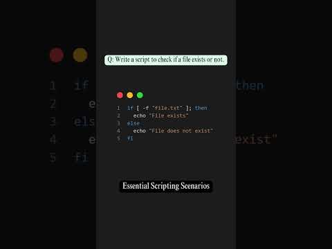 Write a script to check if a file exists or not | Bash it Out