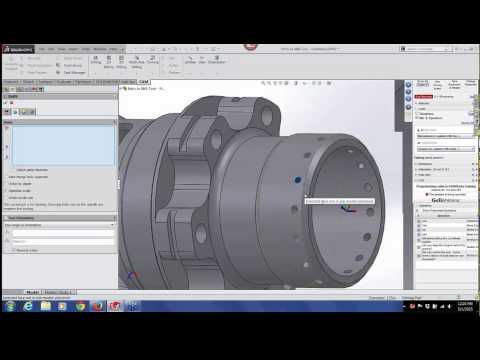 HSMWorks lathe with live tooling