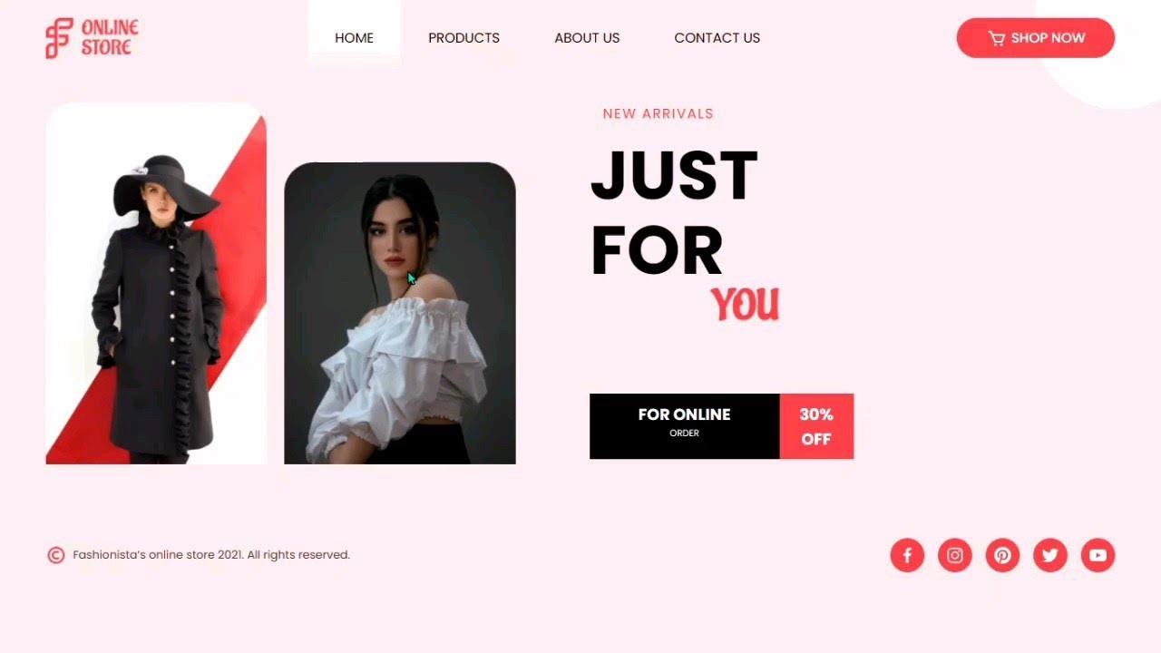 How to Make a Website Design Using React js and styled components tutorial