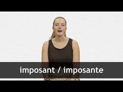 English Translation of “IMPOSANT” | Collins French-English Dictionary