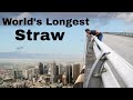 Here's How to Suck Liquid Through the World's Longest Straw - Nerdist