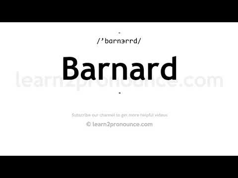 How to pronounce Barnard | English pronunciation