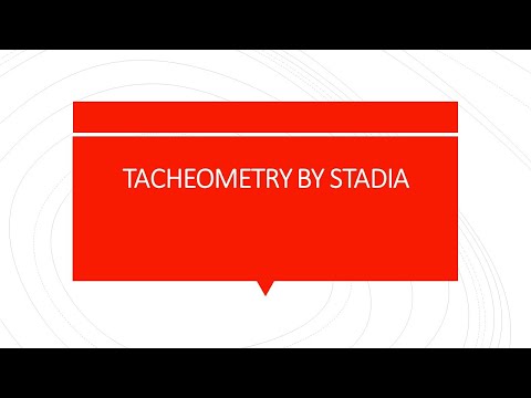 Distance Measurement (Tacheometry by Stadia)