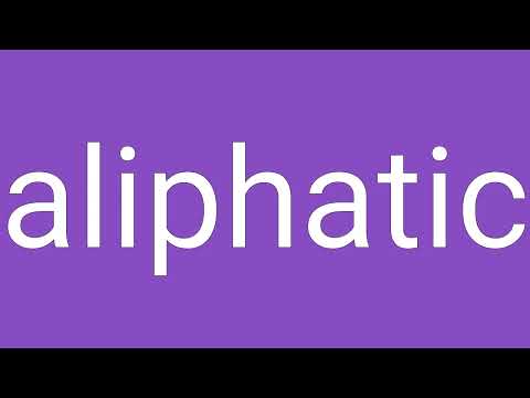 Aliphatic Definition & Meaning