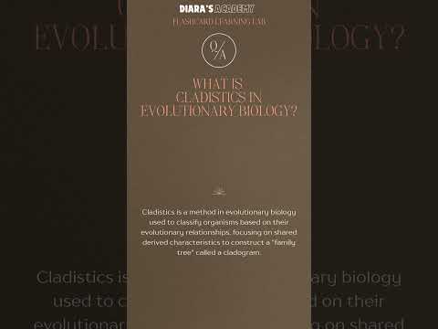 What is Cladistics in Evolutionary Biology? @Diarasacademy