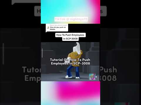 How To Push Employees || SCP - 3008 || Roblox || #shorts