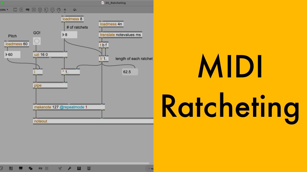 MIDI Ratcheting [Max/MSP Tutorial]