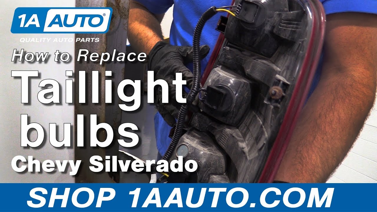 How to Install Tail Light Bulbs 07-13 Chevy Silverado