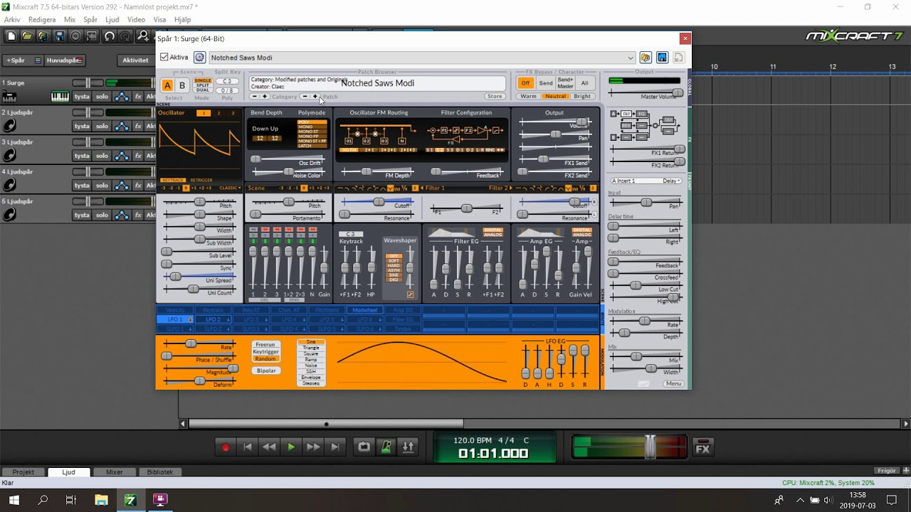 Surge VST - Modified presets & custom patches