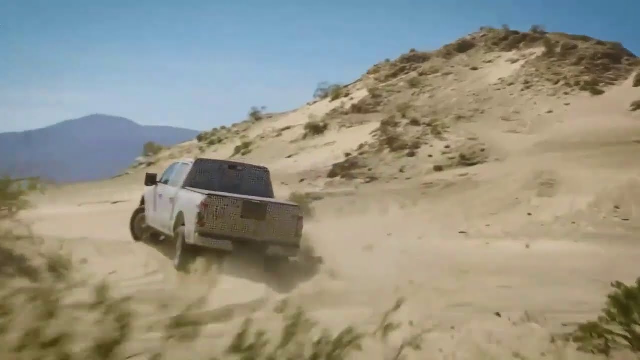 During the test of the new Ford F-150, robot controled the car.