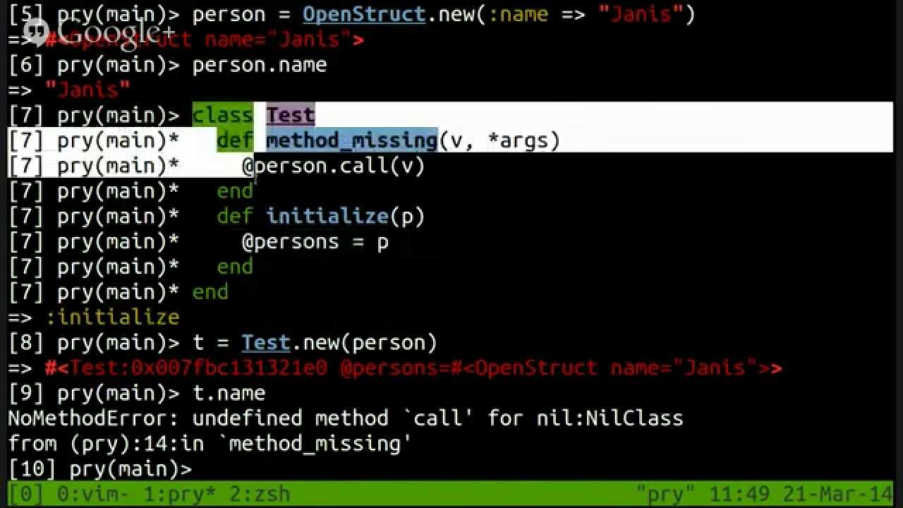 Diatom Ruby sessions: OpenStruct code reading