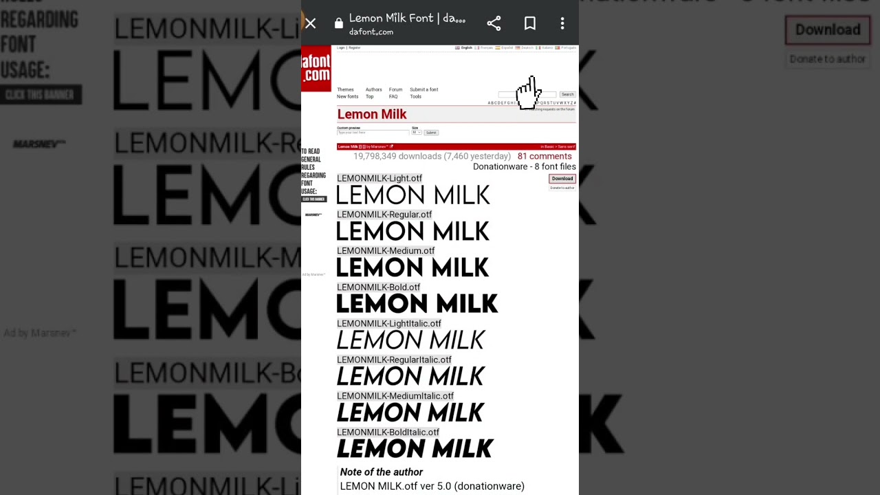 How to download lemonmilk font ✨- @jesstapes- sorry if it's a mess (hope you understand)😭