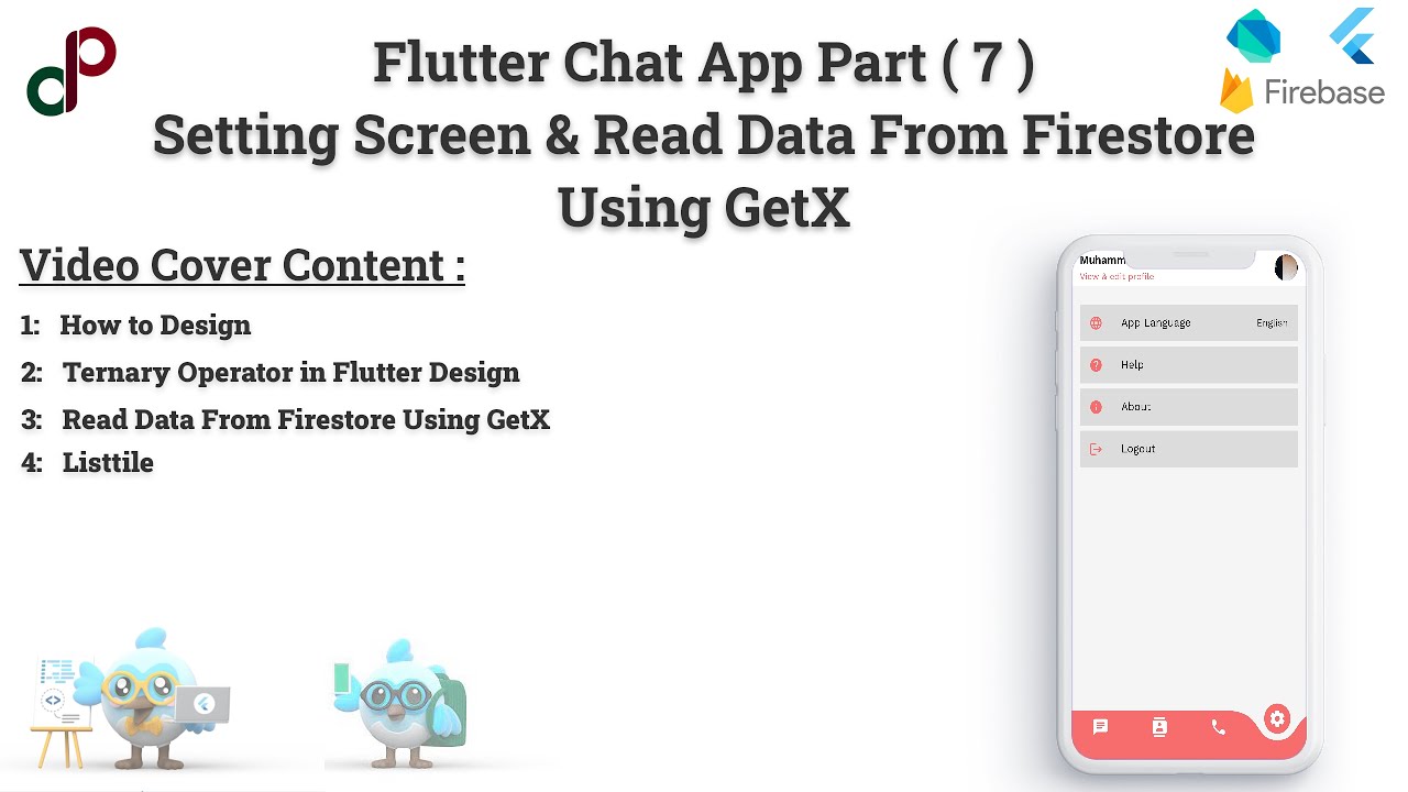 Flutter Chat App Part 7 | Setting Screen & Read Data From Firestore Using GetX