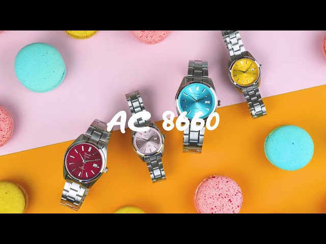 Alexandre Christie Classic Steel AC 8660 LD BSSLB Macaron Series Ocean ...