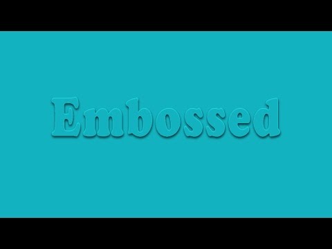 Easy way to create an Embossed Text Effect in Photoshop ( in Tamil with Esubs )