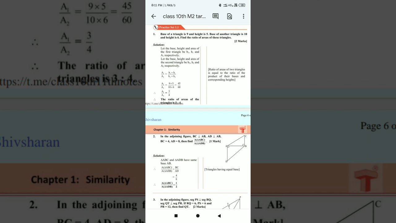10th Class Math 2|| Chapter 1 Similarity