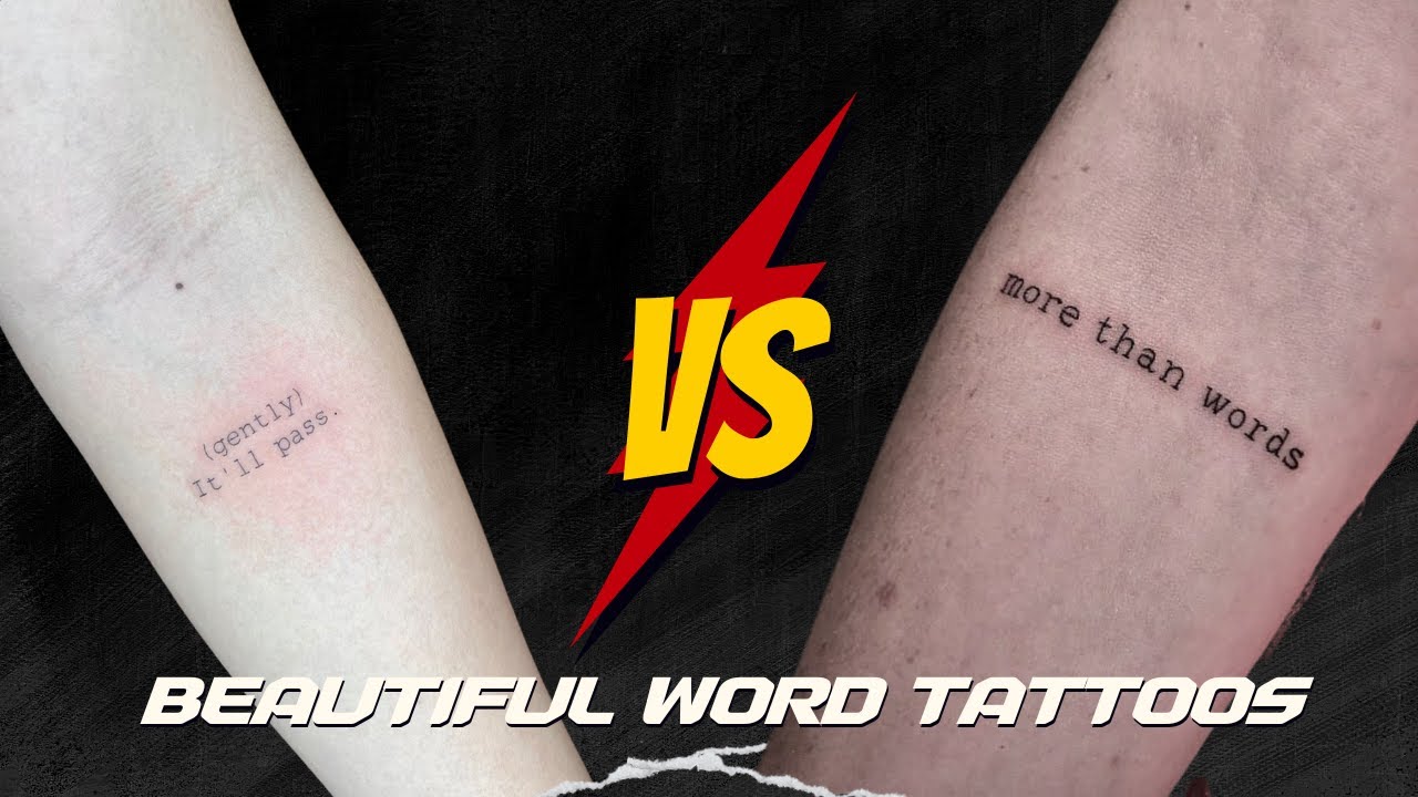 64+ Beautiful Word Tattoos You Need To See!