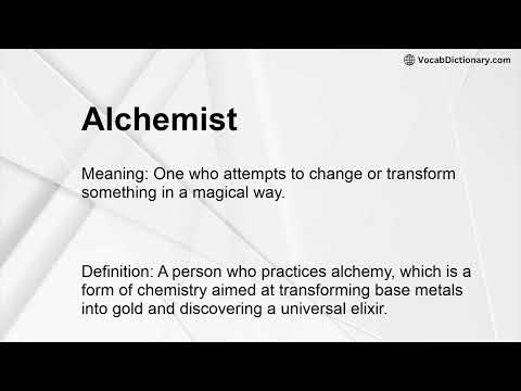 Alchemist Meaning