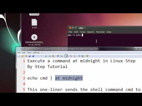 Execute a command at midnight in Linux Step By Step Tutorial ...