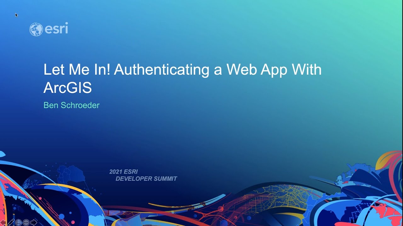 Let Me In! Authenticating a Web App With ArcGIS