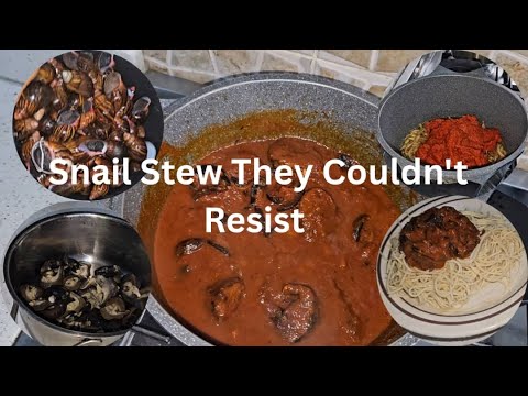 My Family Loved This Dinner! 💖🍲 | This Nigerian Mother’s Snail Stew Had Her Family Begging for More!