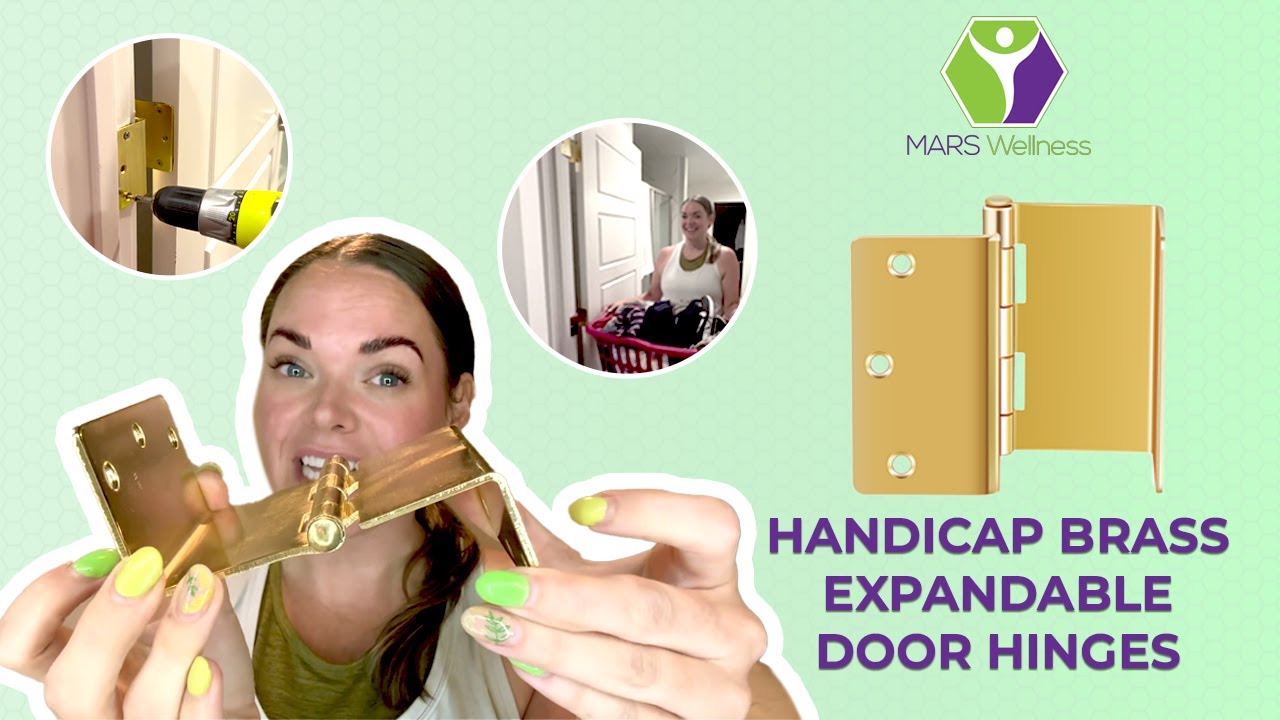 Mars Wellness Expanding Door Hinges - Handicap Brass Expandable Door Hinges