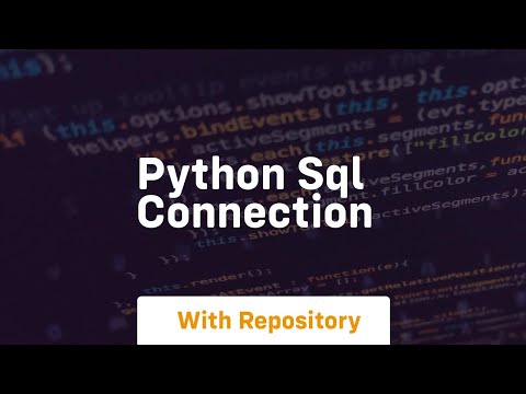 python sql connection