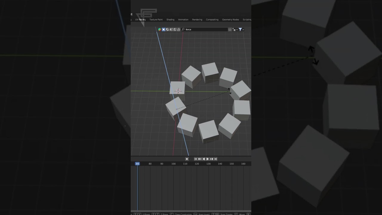 Array Modifier Tutorial in Blender! #shorts