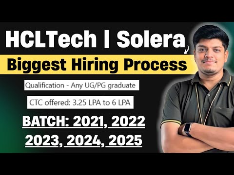 🔥Solera Cognitive Exam Pattern | HCLTech 2025, 2024 Hiring | Salary: 6 LPA | Solera Hiring Process