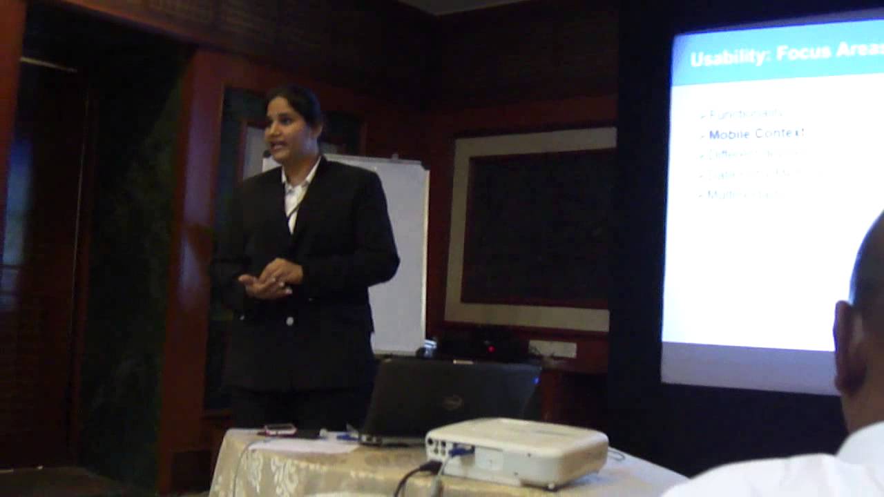 Prabjot Kaur: Testing Mobile Applications for Usability -- QA InfoTech