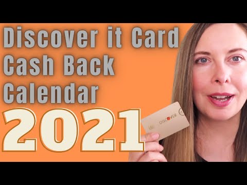 2021 Discover it Card Categories - Cash Back Calendar - Earn 5% Cash Back