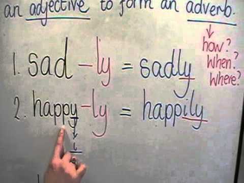 Adding the suffix -ly to an adjective to create an adverb
