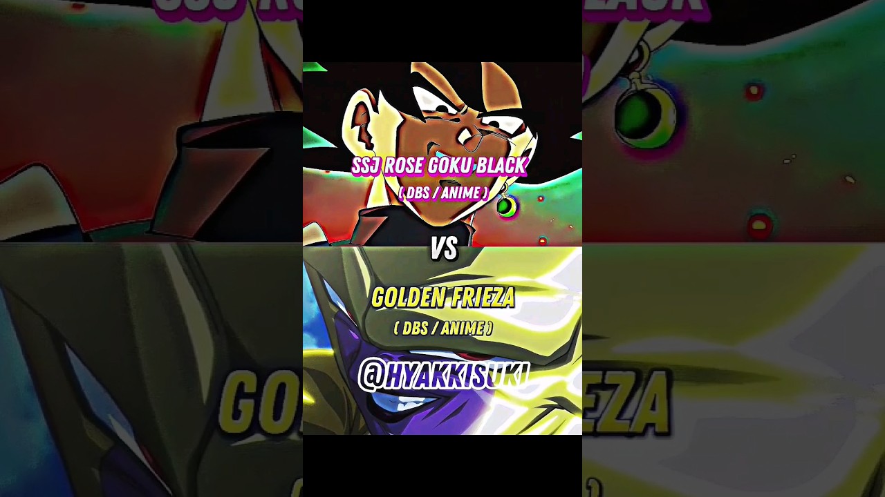 Goku Black vs Golden Freeza | #anime #edit #frieza #gokublack #dbs #dbz #dragonball #vs #shorts