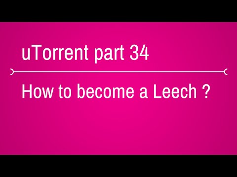 How to become a leech