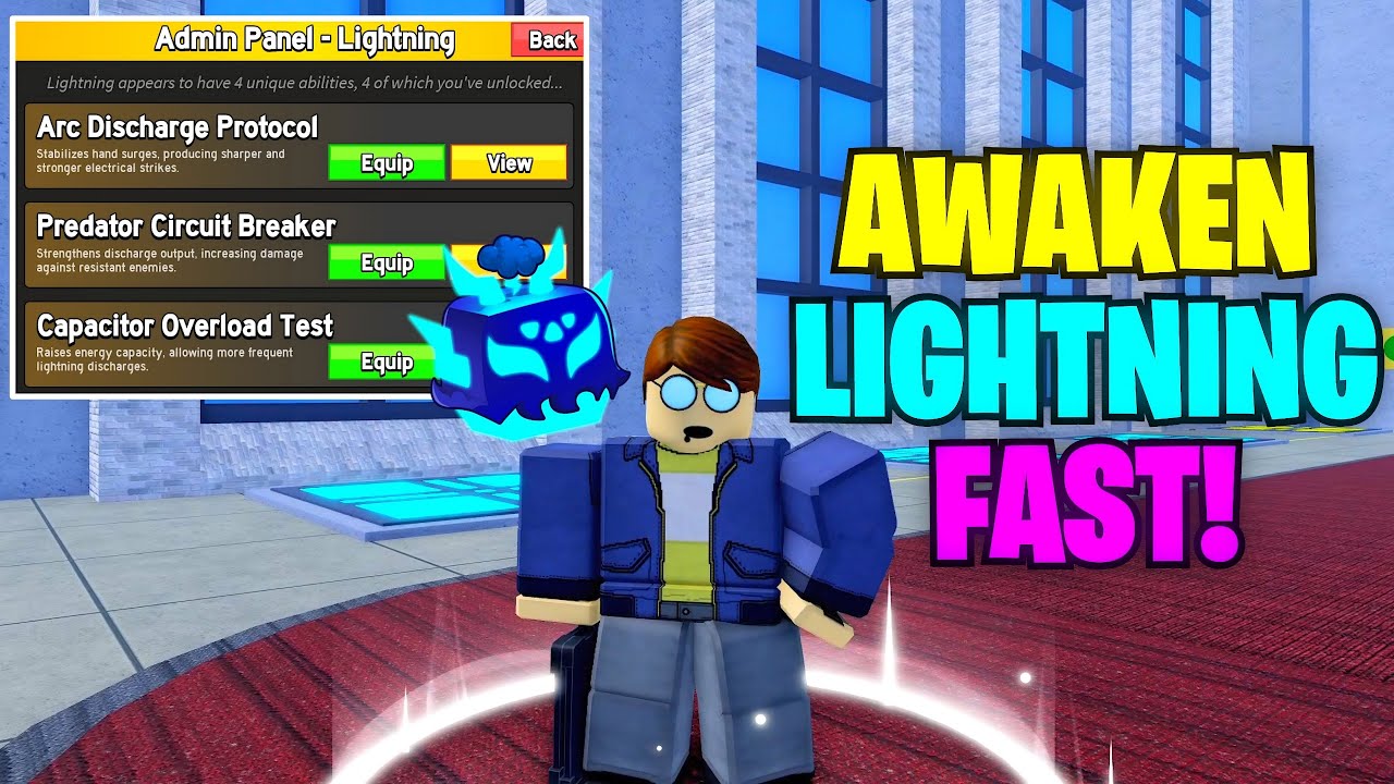 How To Awaken The LIGHTNING Fruit Fast in Blox Fruits!