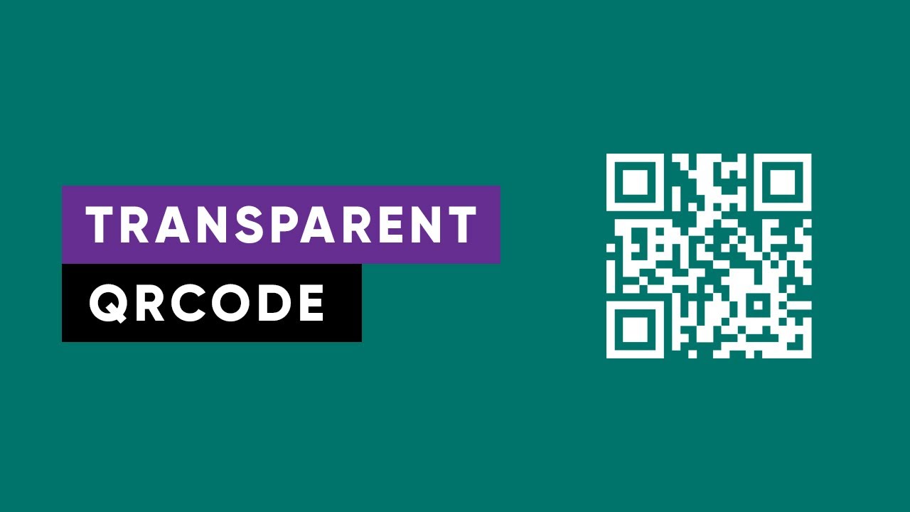 Transparent QR Code Gnerator: QR Code with Transparent Background