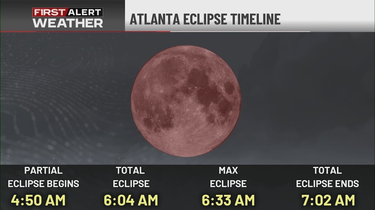 Rare lunar eclipse Tuesday morning - but clouds may block your view