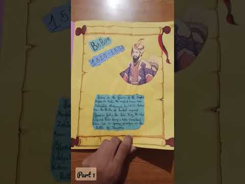Part 1 of #mughal #empire #project for Class 7th|Simran Art and Craft|#shorts #youtubeshorts