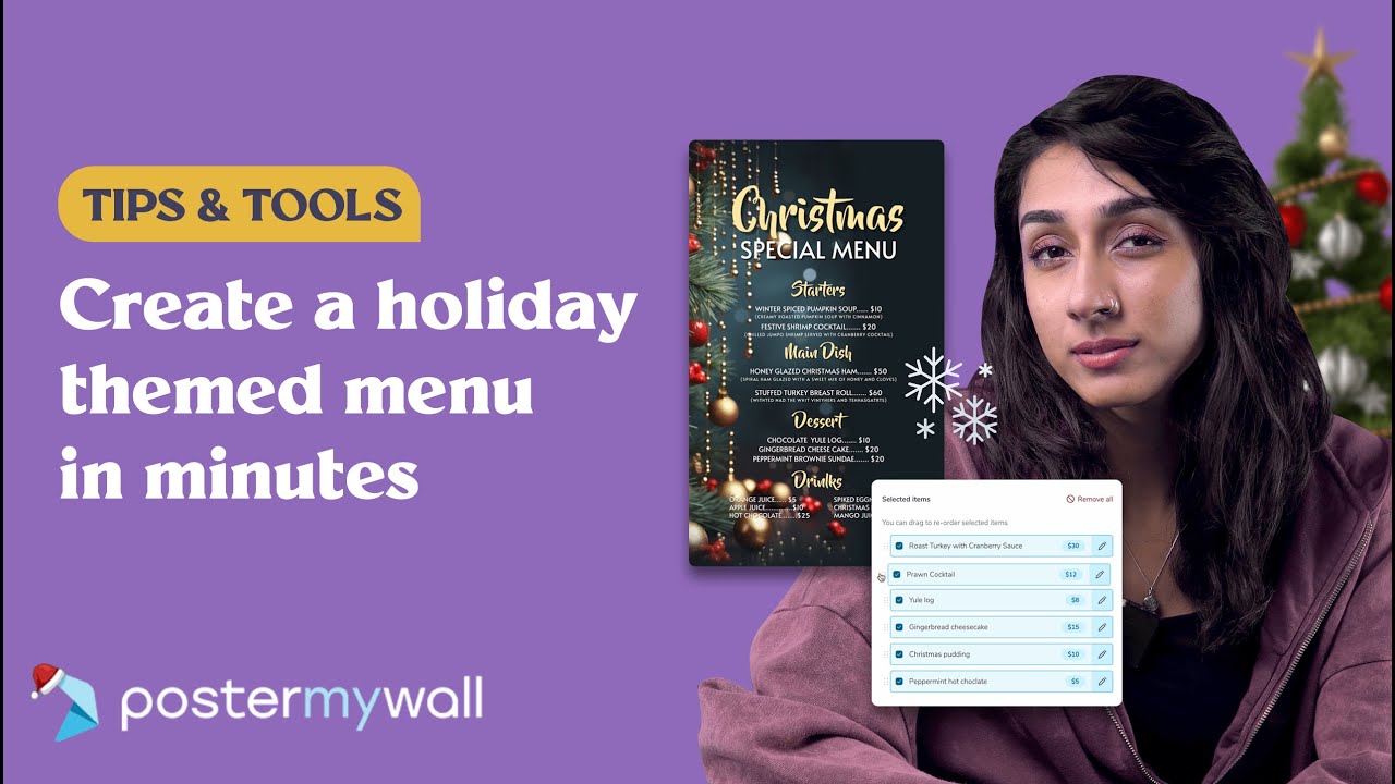 How to create a holiday menu in minutes | Tips & tools