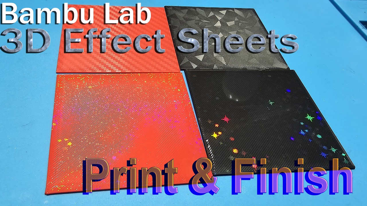 Bambu Lab's 3D effects print and finish outcome.