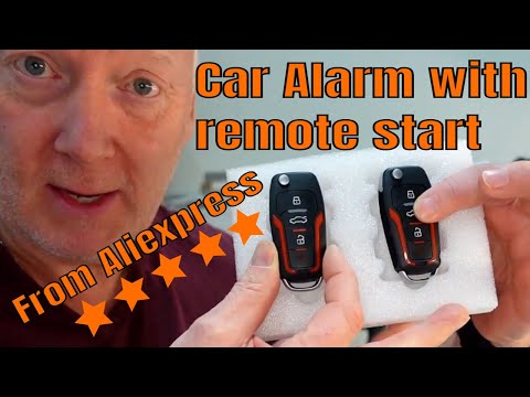 Car Alarm with remote start/stop from Aliexpress