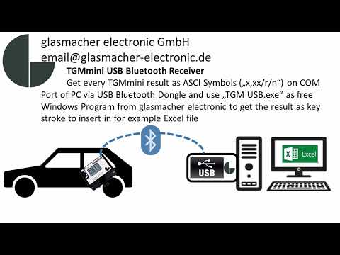 TGMminiUSBBluetooth data export to excel via Bluetooth